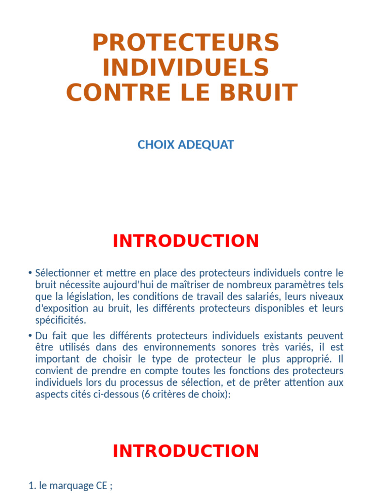 Module Picb Choix Adequat v3 | PDF | Bruit | Son