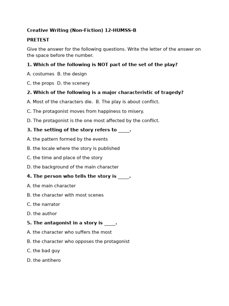 Creative Writing 12 HUMSS B Writing A Dialogue | PDF | Conversation ...