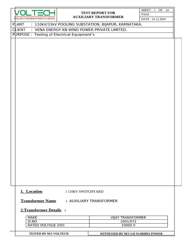 AUX TRAFO | PDF | Transformer | Power Engineering