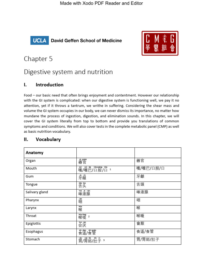 Digestive System and Nutrition: Anatomy | PDF