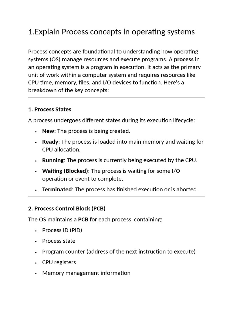 Os Unit2 Pdf Scheduling Computing Process Computing 1777