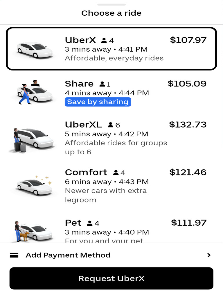 Uber Ride Options to Brooklyn Steel | PDF