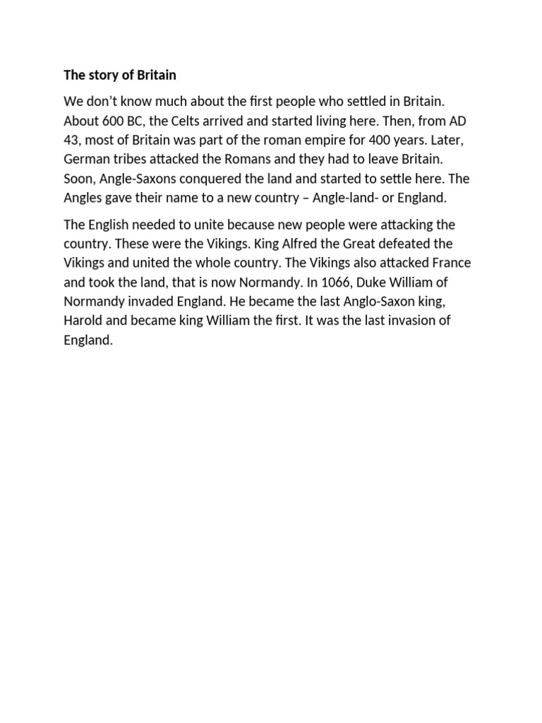 Early Britain: From Celts to 1066 | PDF