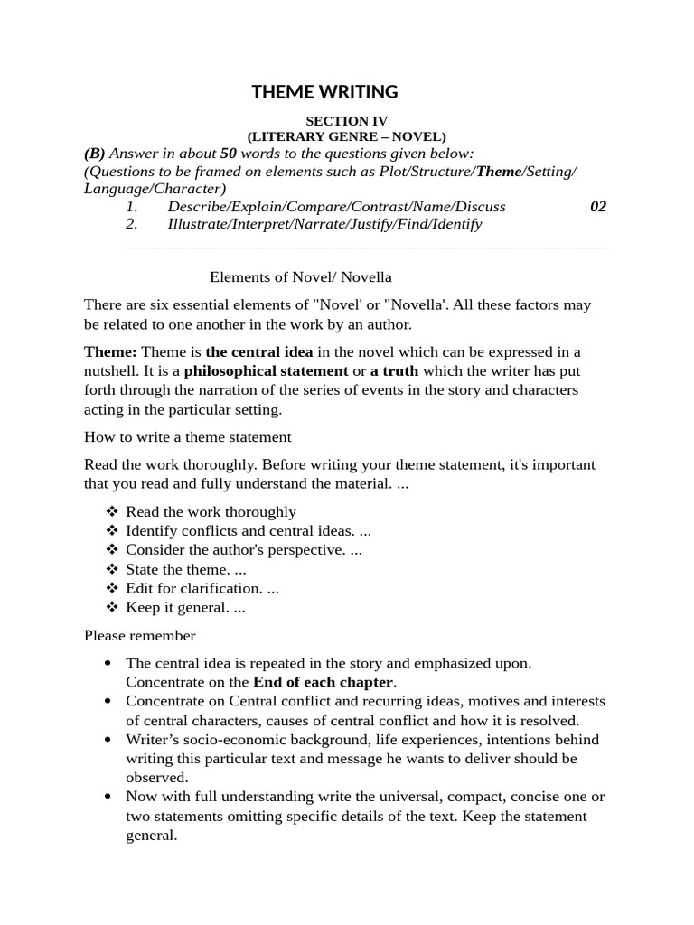 Understanding Novel Themes and Elements | PDF | Novels | Prejudices