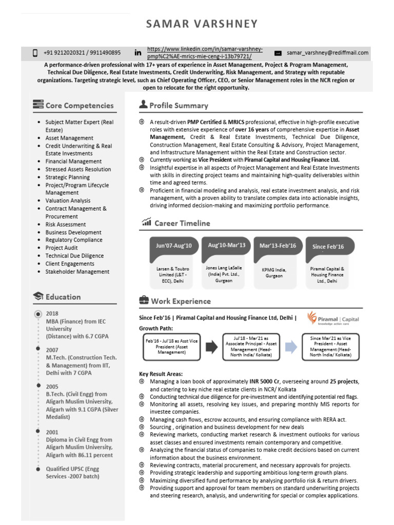 Samar Varshney CV Oct 24 | PDF | Underwriting | Valuation (Finance)