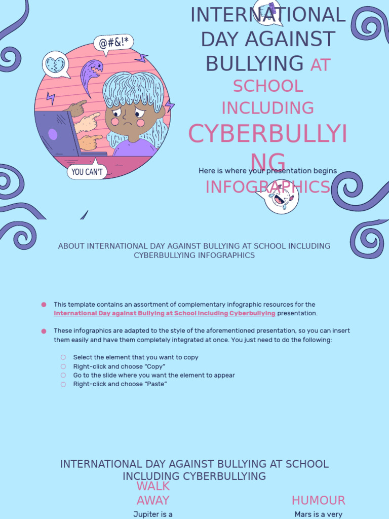 International Day Against Bullying at School Including Cyberbullying ...