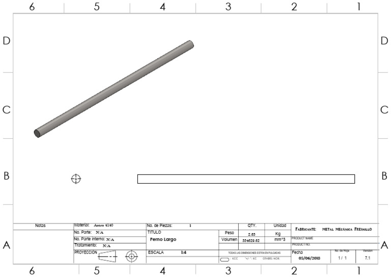 Perno Largo Sin Medidas | PDF