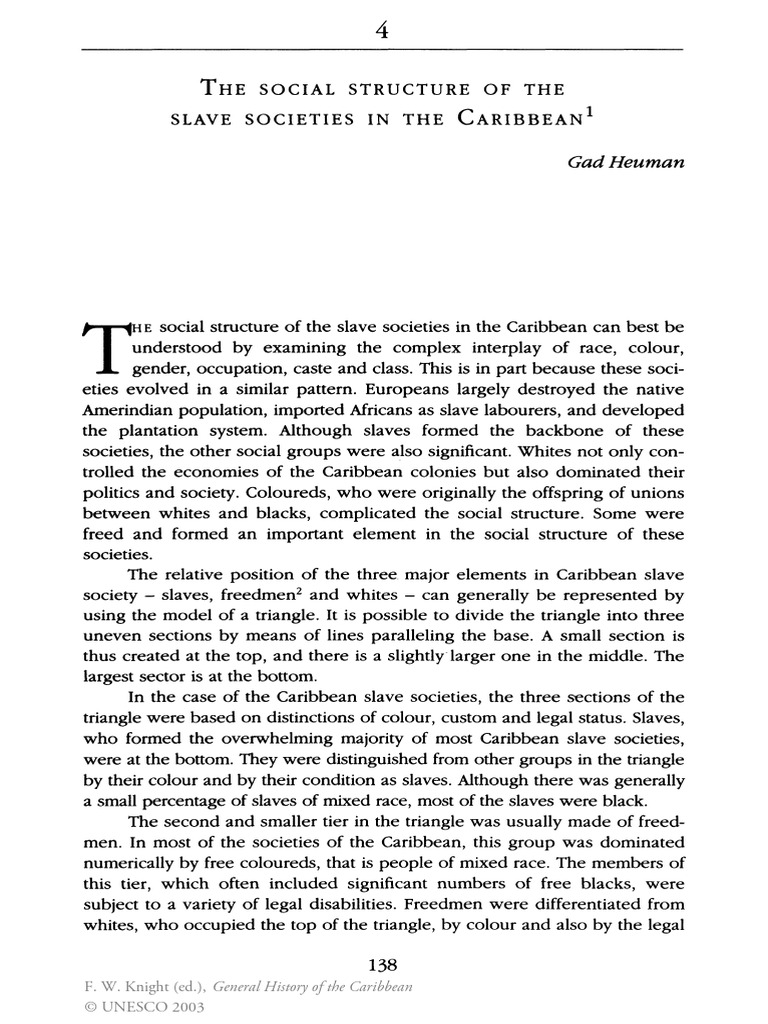 social stratification of the social ptramid during slavery in the ...