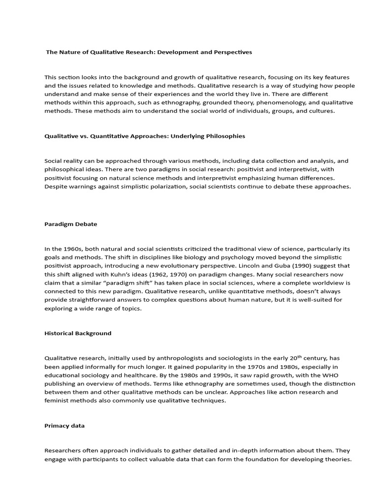 Practical Research Summary | PDF | Qualitative Research | Paradigm