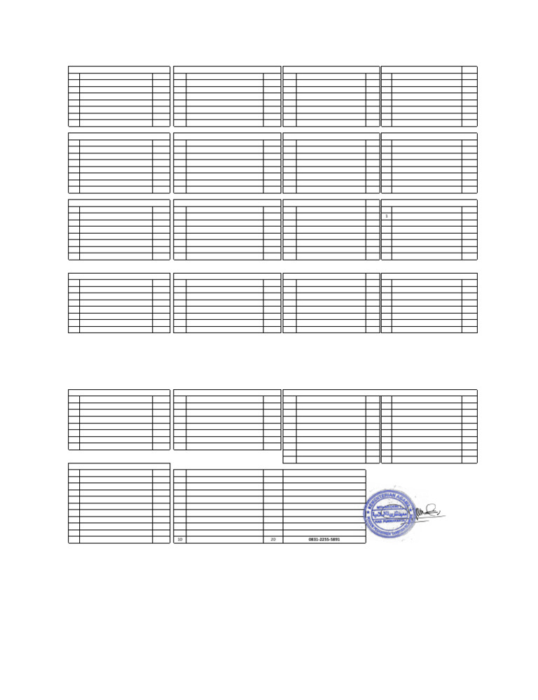 Data Kamar Santri Putra Bulan Juli 2024 | PDF