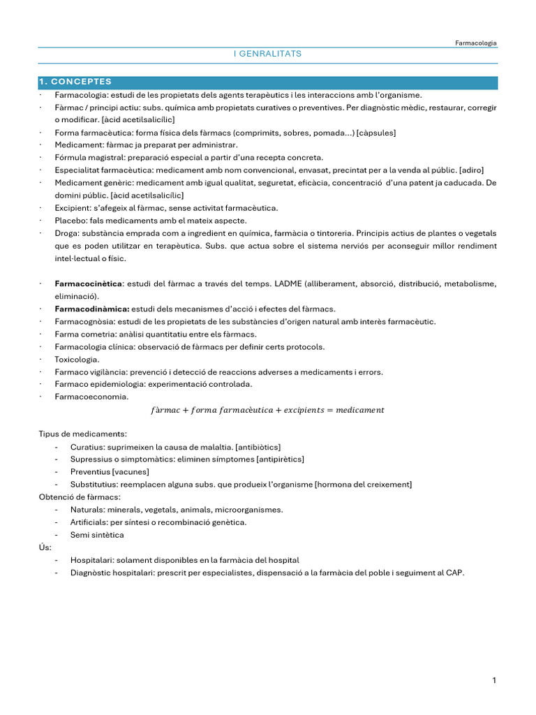 Farma Apunts Final | PDF