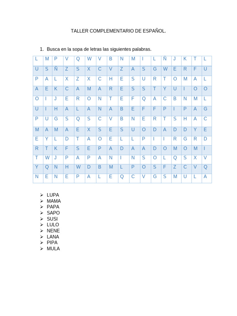 Taller Complementario de Español | PDF | Color | Diseño gráfico