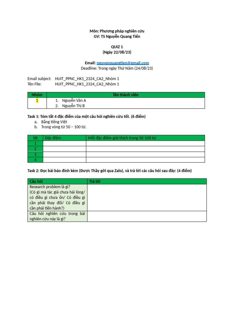 HUIT_PPNC_HK12324_T3_CA2_Nhóm 1 | PDF
