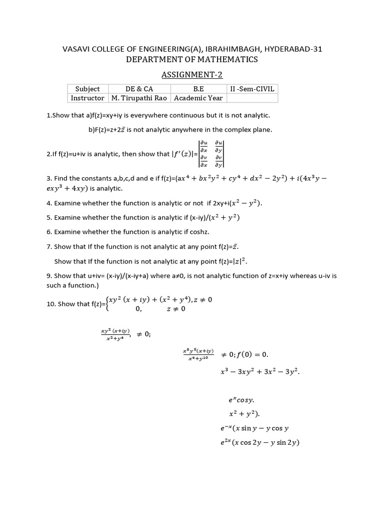DECA assignment -2 (1) ECE-B | PDF | Matrix (Mathematics) | Eigenvalues And Eigenvectors