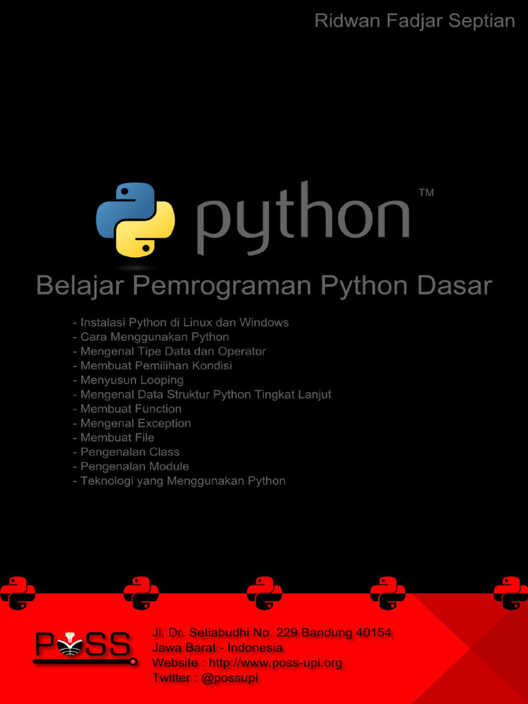 E-Book Belajar Pemrograman Python Dasar | PDF | Teknologi & Rekayasa