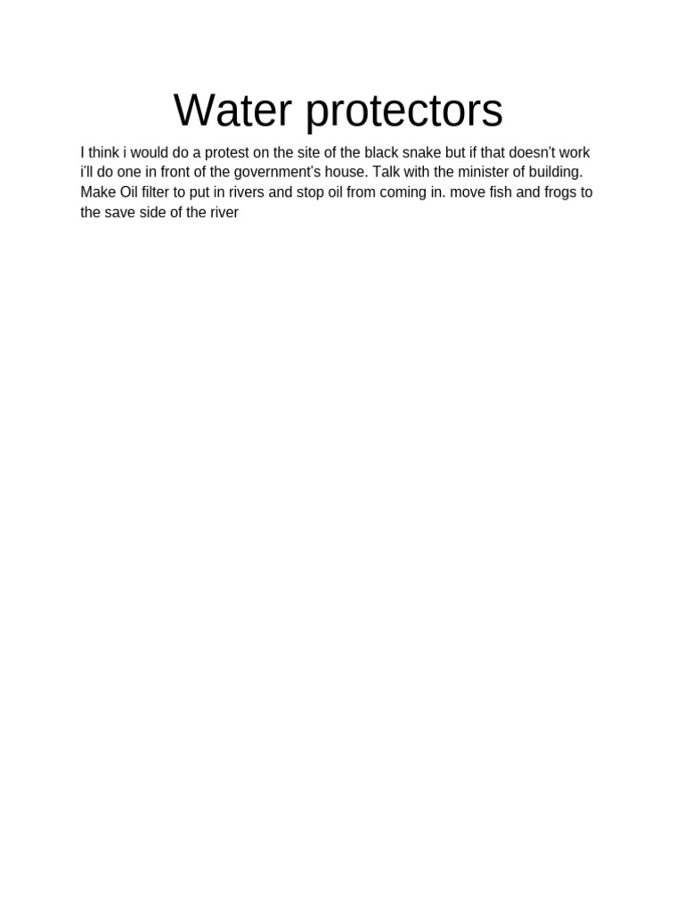 Water Protectors | PDF