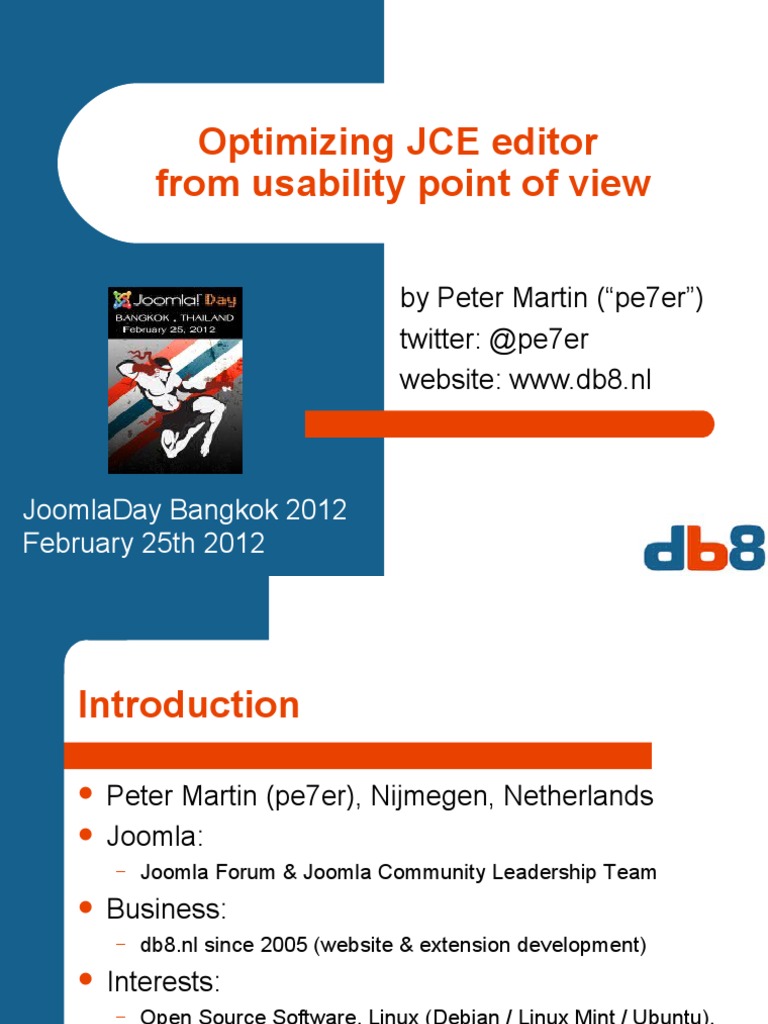Optimizing JCE Editor From Usability Point of View | PDF | Plug In ...