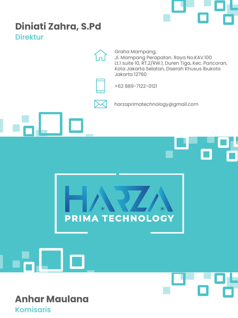 KARTU NAMA PT HARZA | PDF