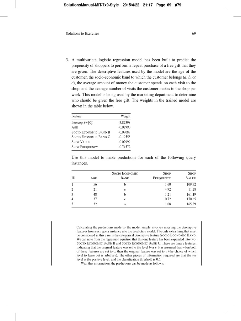 Multivariate Logistic Regression Guide | PDF | Basis (Linear Algebra) | Mathematics