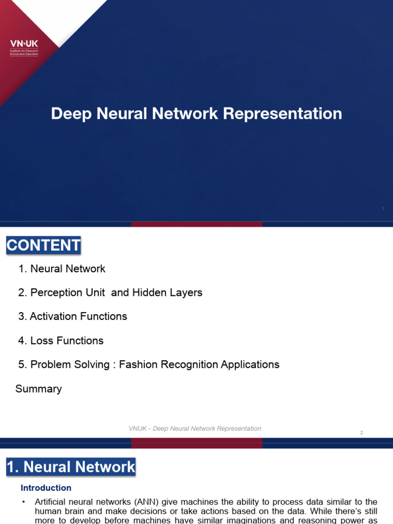 VNUK - Deep Neural Network Representation | PDF | Deep Learning | Nonlinear System