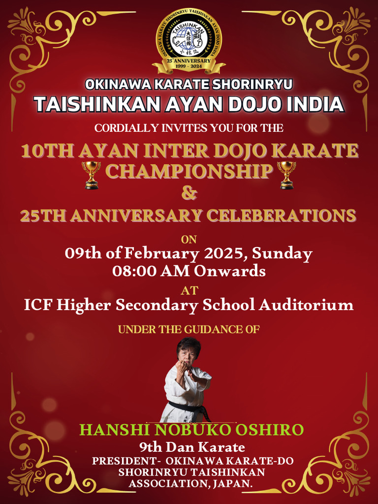 Okinawa Karate 25th Anniversary Event | PDF
