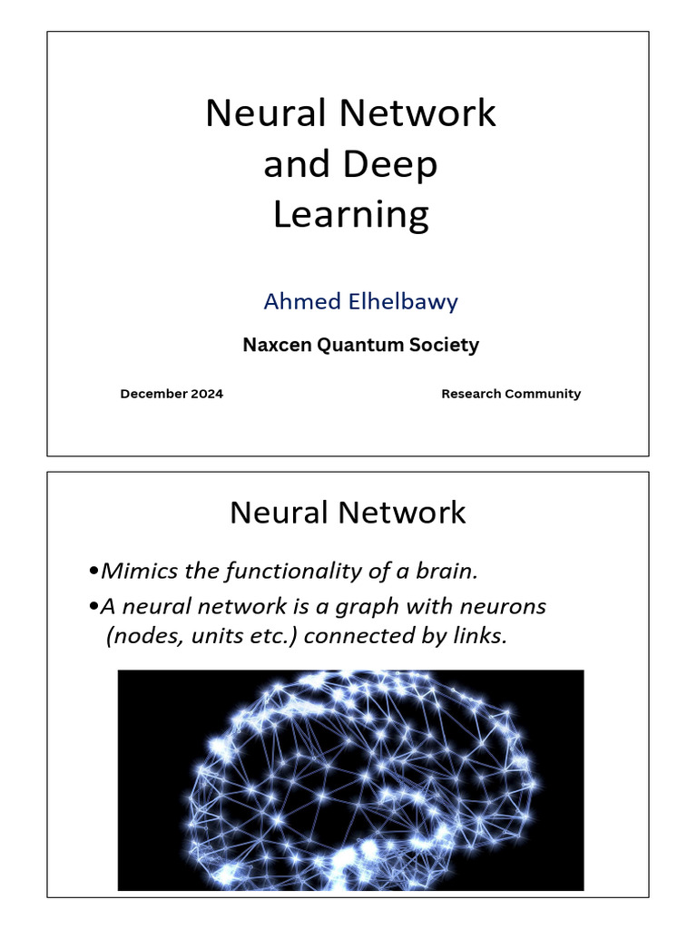 Simplifying Neural Networks and Deep Learning Basics! | PDF | Deep Learning | Artificial ...