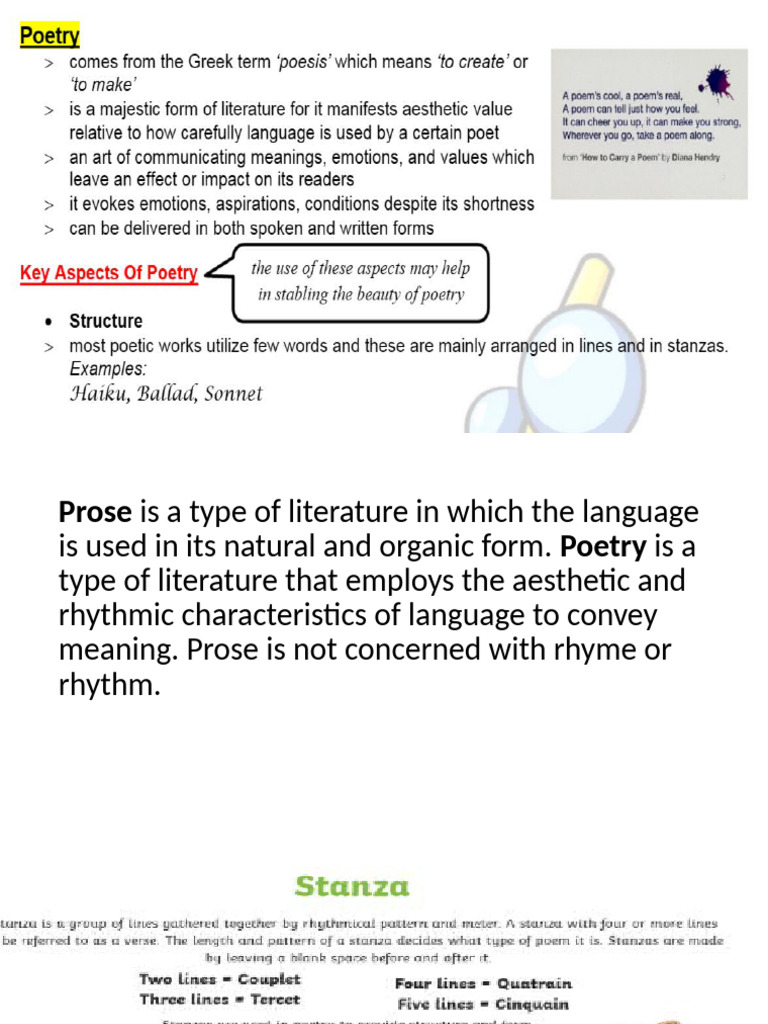 Understanding Prose and Poetry Forms | PDF