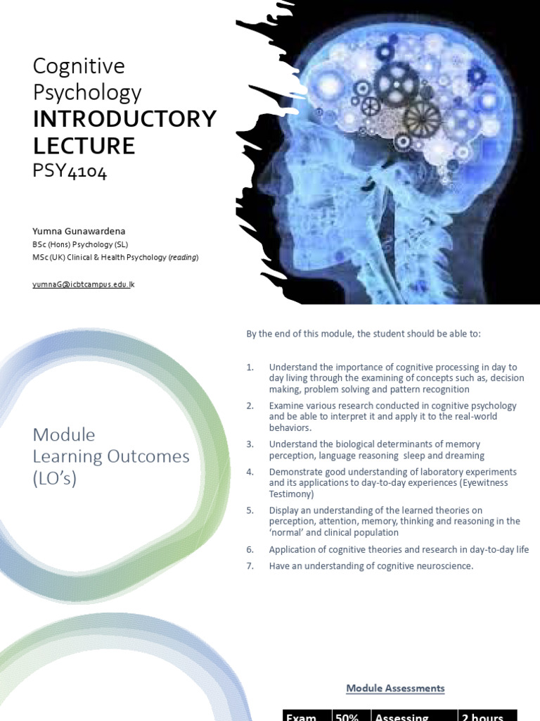 Cognitive Psychology - Lec 1 | PDF | Behaviorism | Empiricism