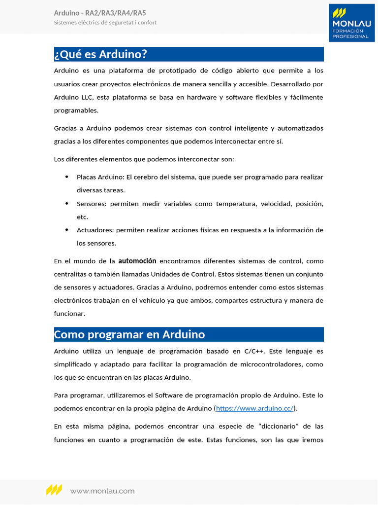 Guía De Arduino Para Principiantes Pdf Arduino Lenguaje De Programación
