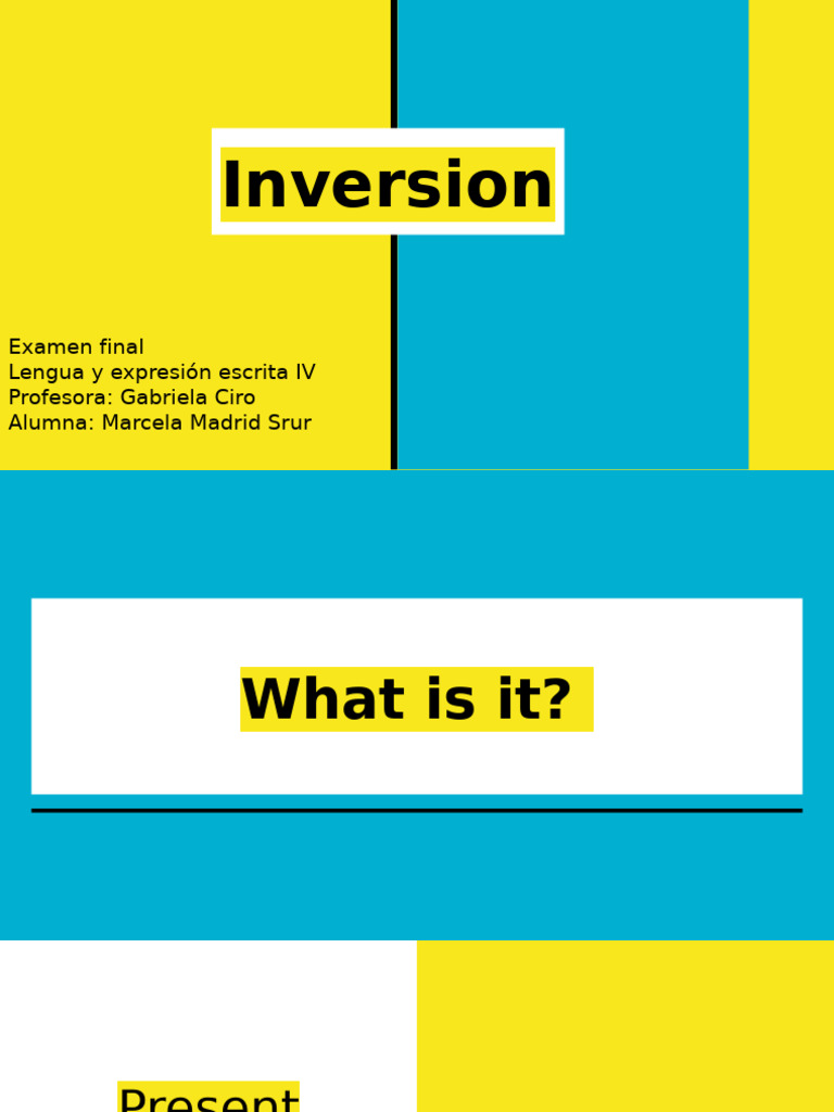 Inversion Power Point | PDF