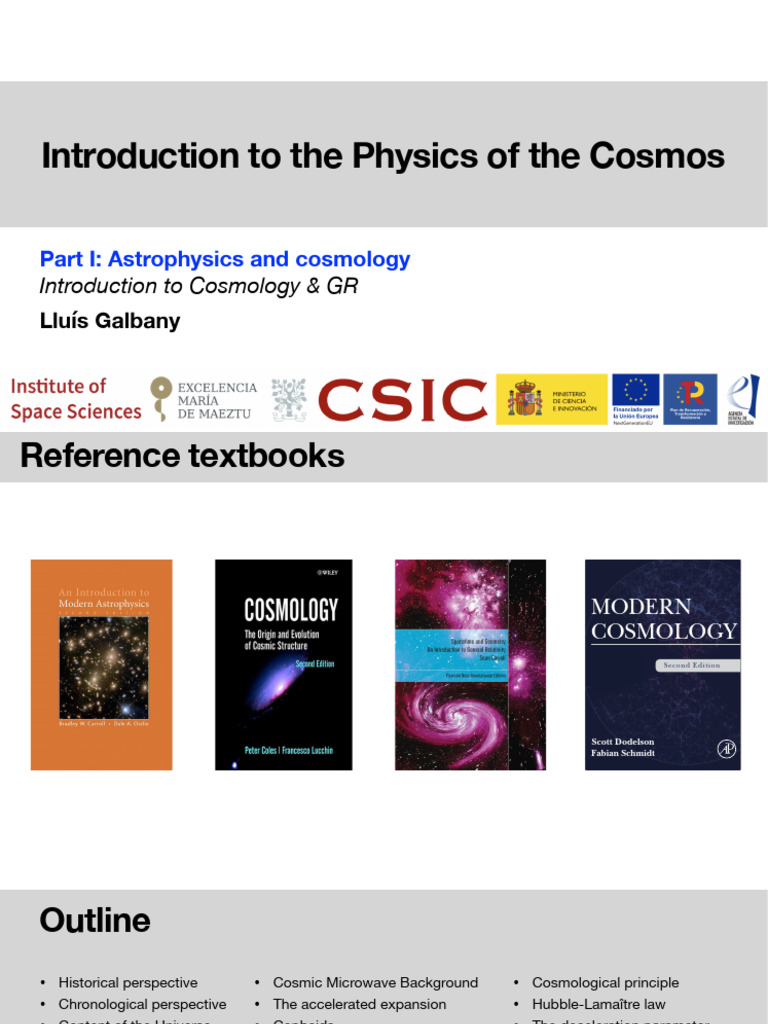Introduction to Cosmology and Astrophysics | PDF | Redshift | Cosmic ...