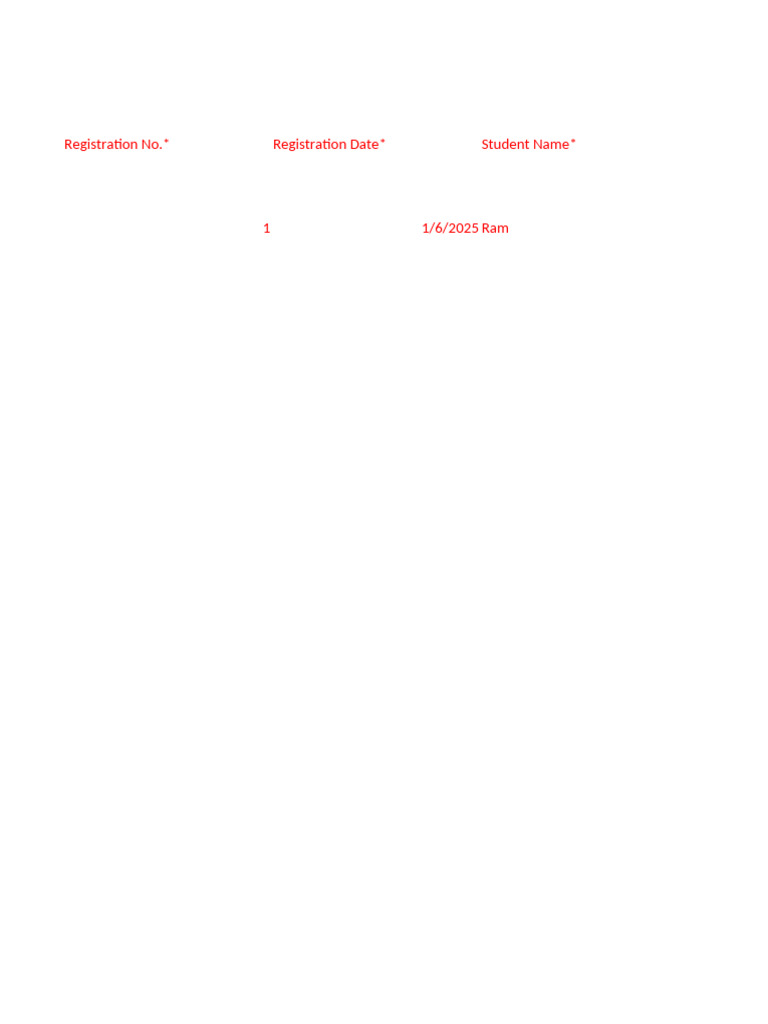 Students Data Import | PDF