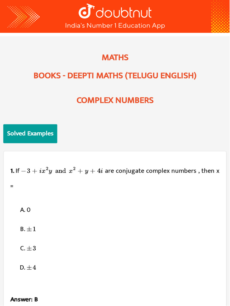 Complex Numbers Practice Guide | PDF | Mathematics | Abstract Algebra