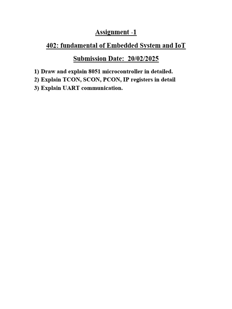 8051 Microcontroller & UART Explained | PDF