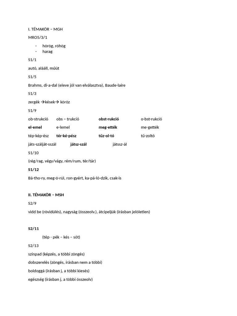 1_megoldás_mgh-msh-helyesírás-jelek-hangalak-közmondás | PDF