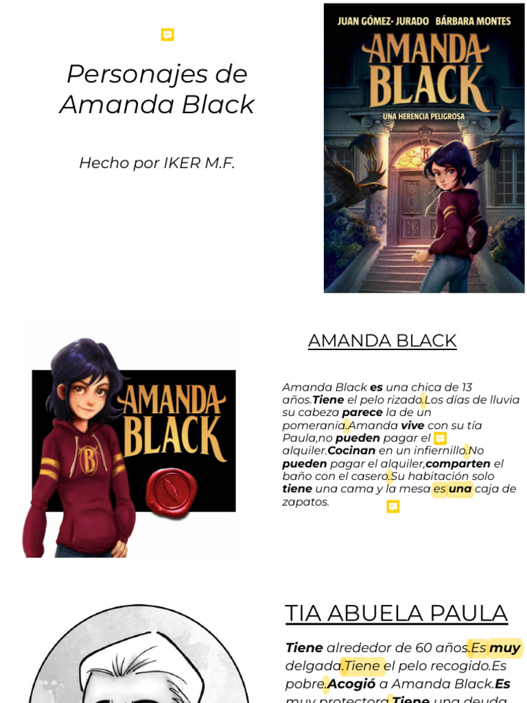Vida de Amanda Black y su Tía | PDF