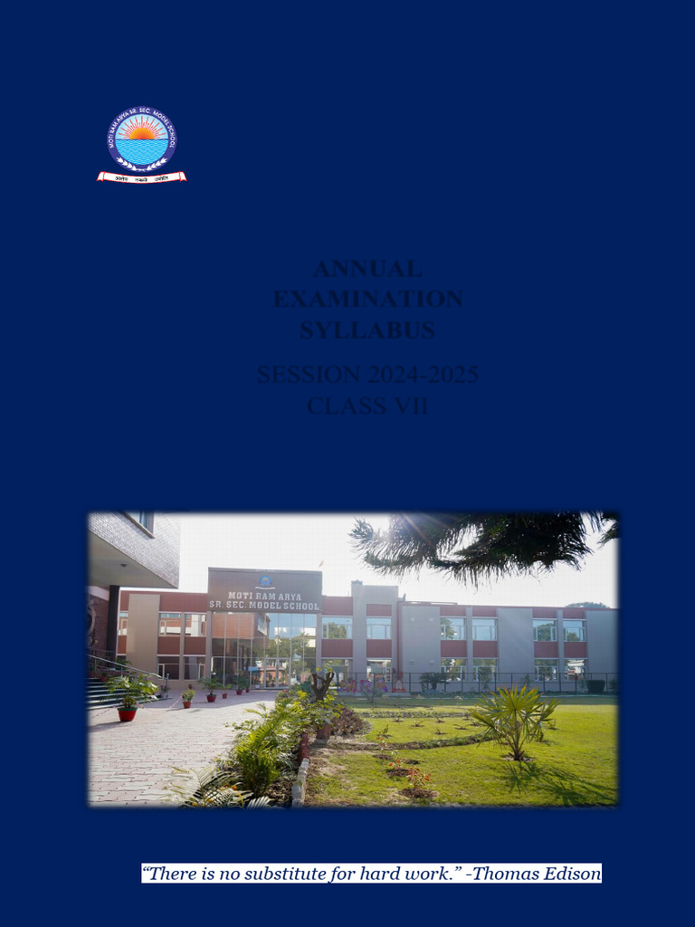 Moti Ram Arya Sr. Sec. Model School Sector-27-A, Chandigarh | PDF