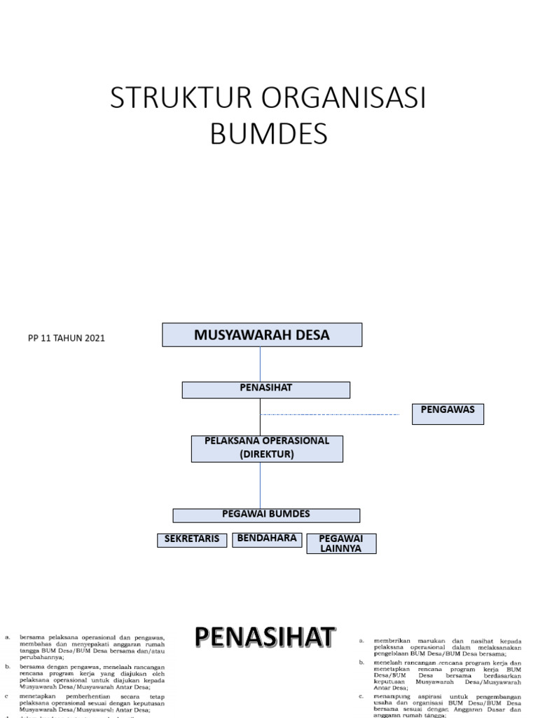 Struktur BUMDES | PDF