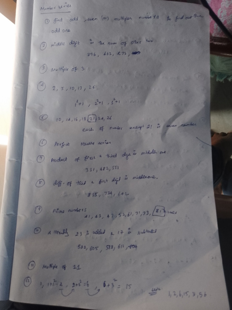 Indiabix's Number Series | PDF