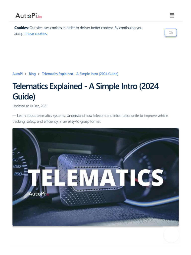 Telematics | PDF