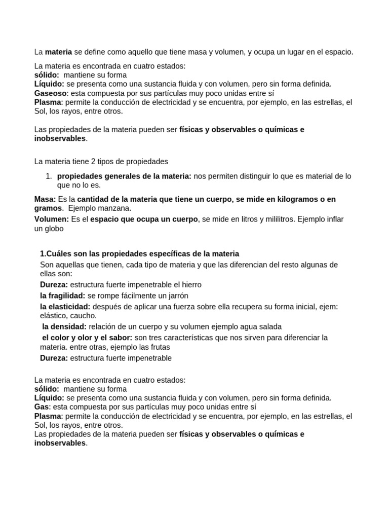 Estados y propiedades de la materia | PDF