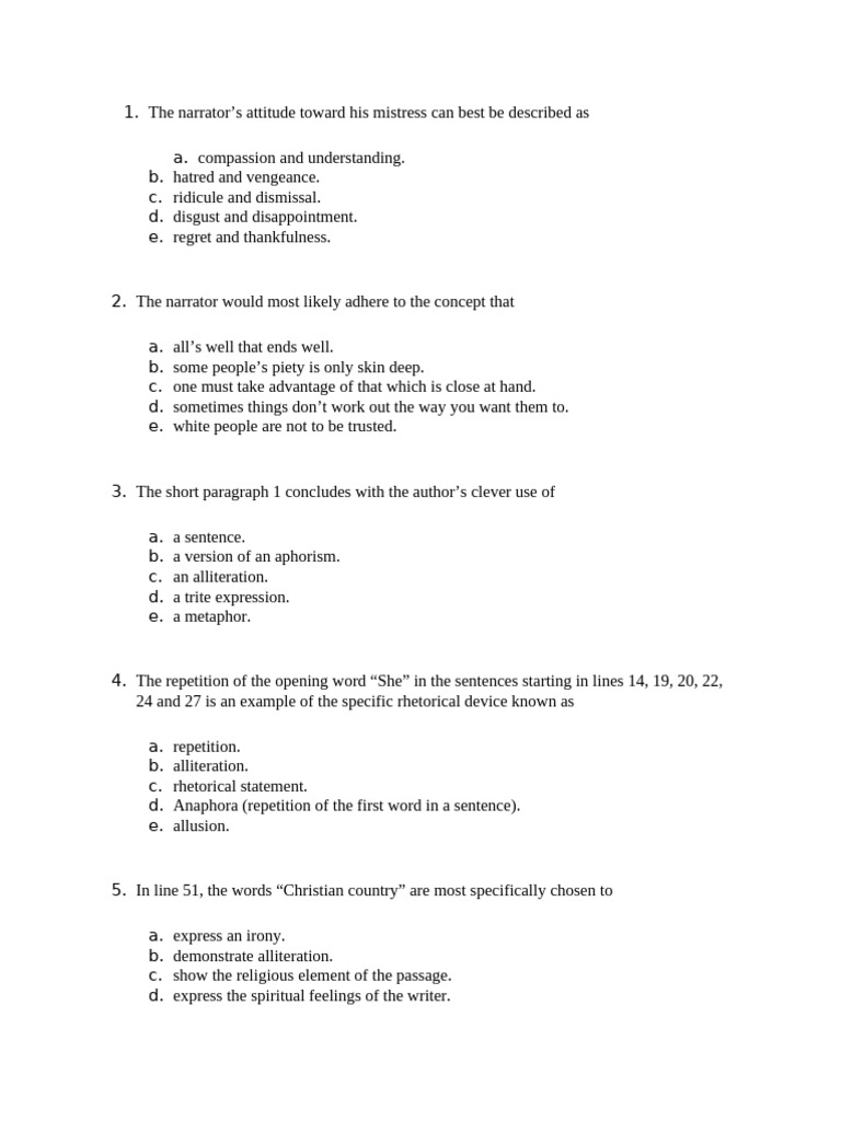 Fredrick Douglas - questions without answers | PDF