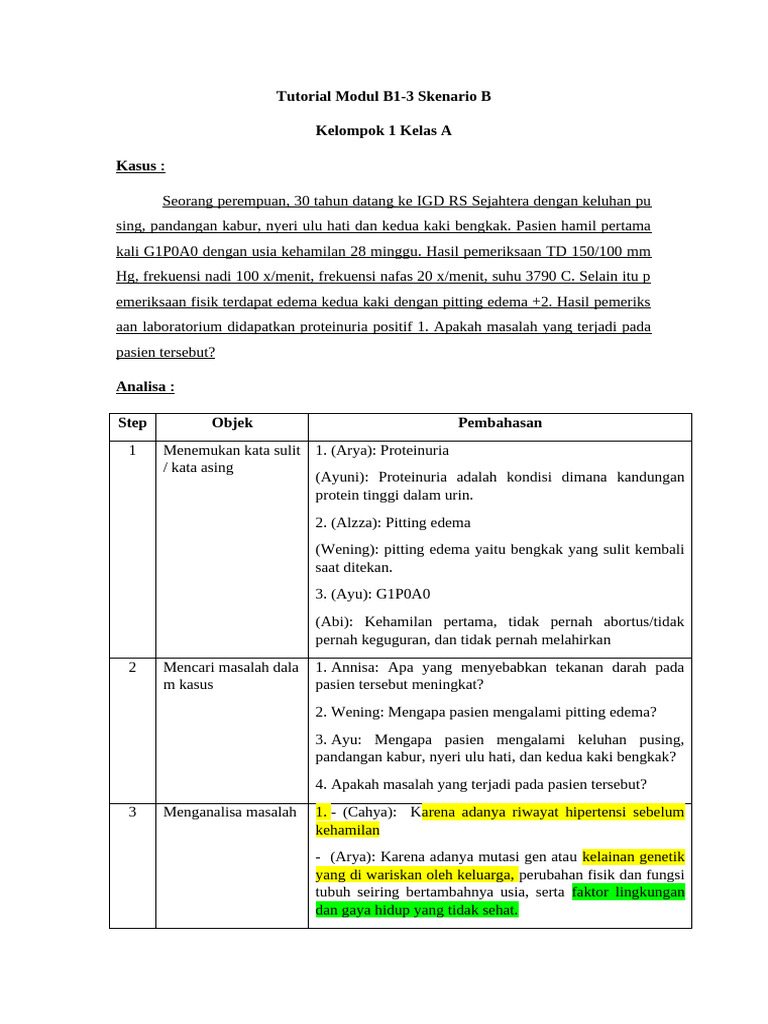Tutorial Modul B1-3 Skenario B | PDF