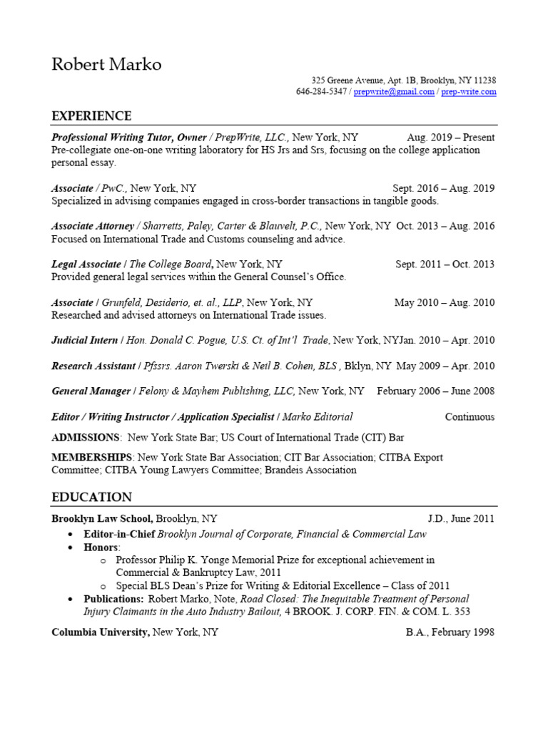 Robert Marko CV | PDF