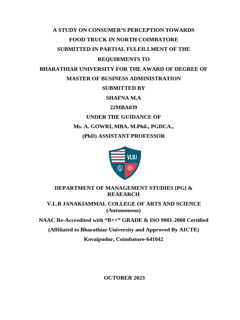 Project - Front - Pages SHAFNA Finished | PDF | Doctor Of Philosophy ...