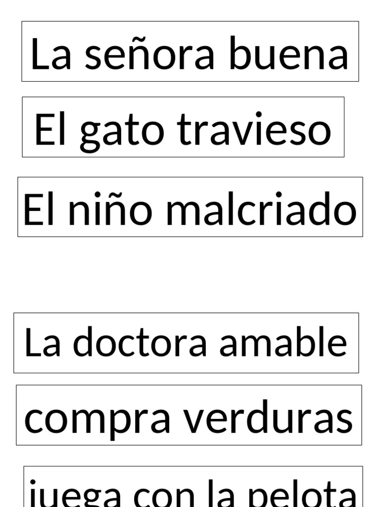 Juego-Completa La Oración | PDF