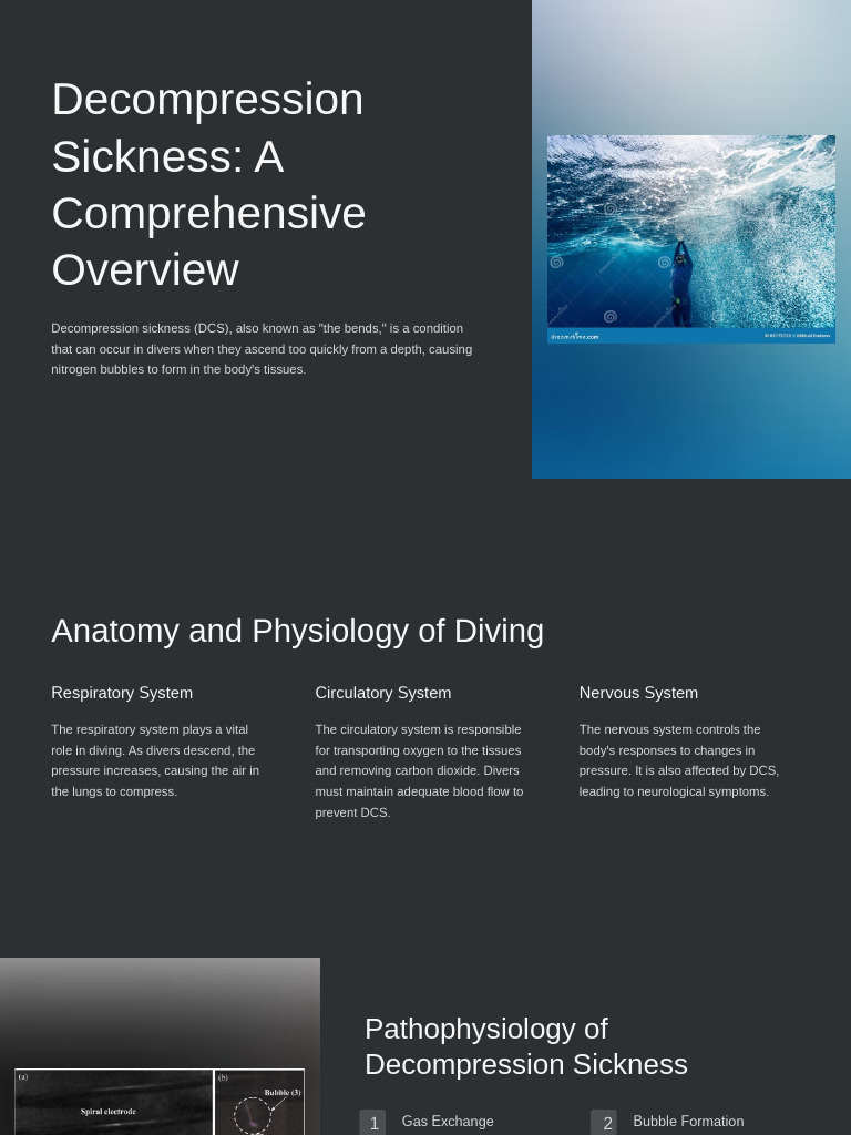 Decompression Sickness A Comprehensive Overview | PDF | Underwater ...