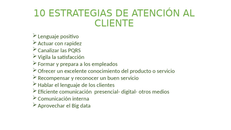 Estrategias de Servicio Al Cliente | PDF