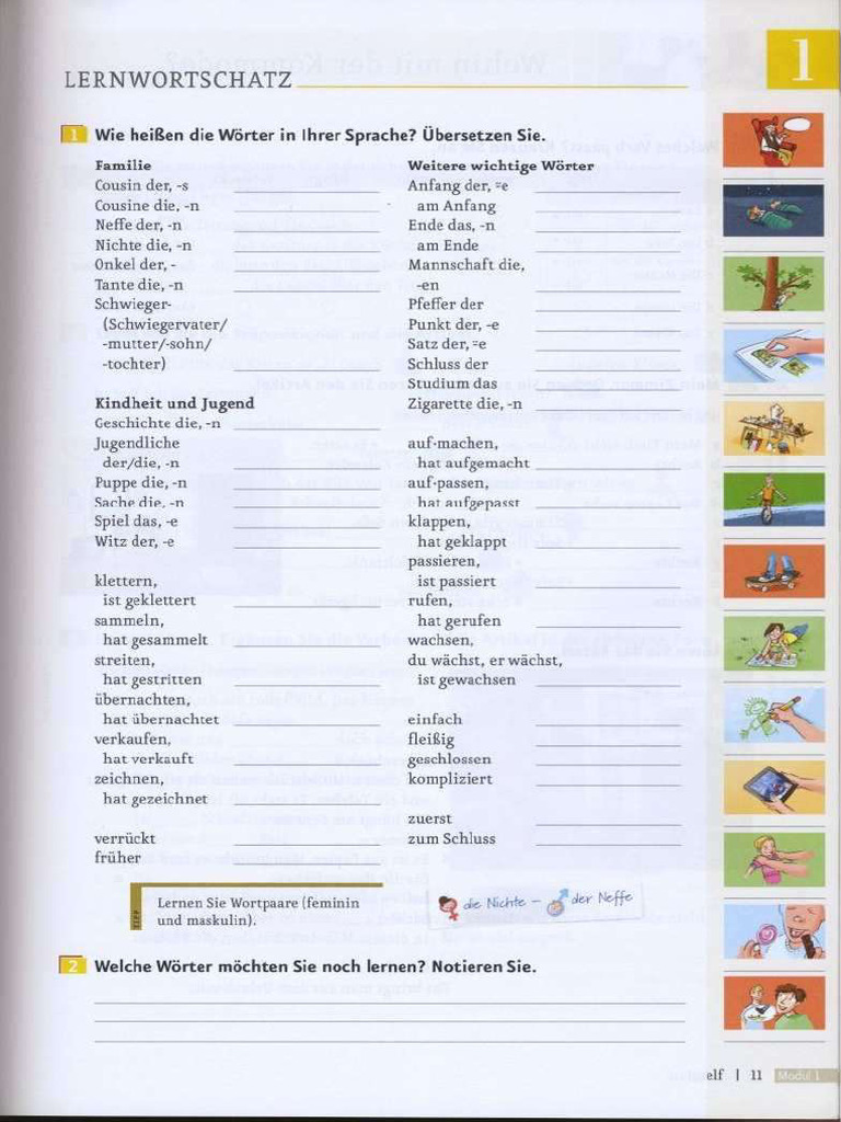 Wortschatz A2.1 | PDF