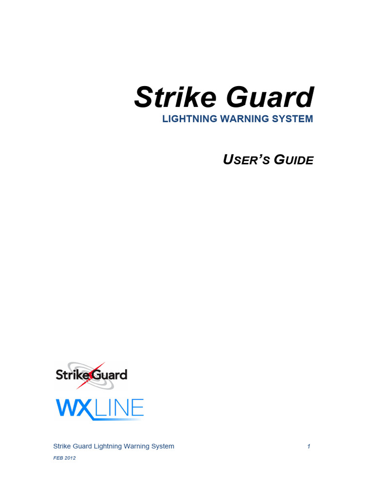 Strike Guard Lightning Warning System User's Guide | PDF | Optical ...